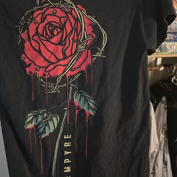 Empyre | Shirts | Empyre Short Sleeve Rose Tee | Poshmark